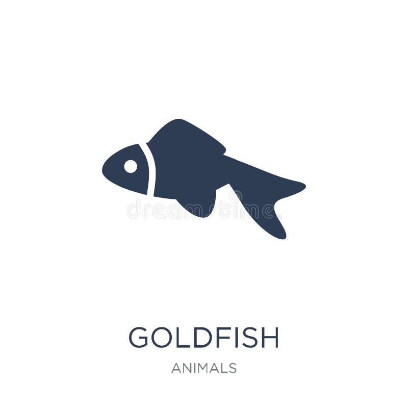 Goldfish Icon. Trendy Flat Vector Goldfish Icon on White Background ...