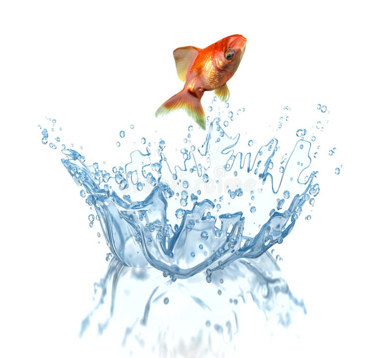 Fish Splashing Out Water Stock Illustrations – 1,021 Fish Splashing Out ...