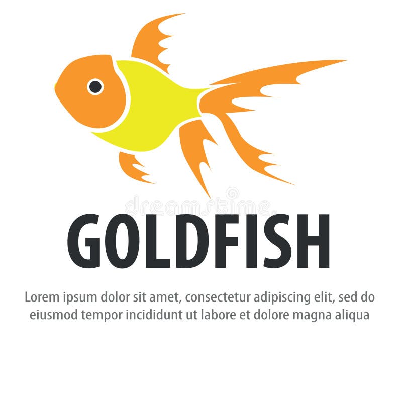 Goldfish Logo Golden Fish Round Emblem for Seafood Restaurant or Fish ...
