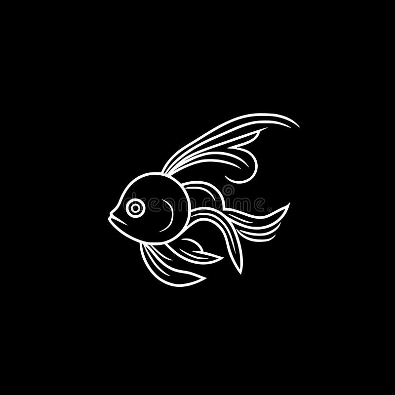 Goldfish - Minimalist and Simple Silhouette - Vector Illustration Stock ...