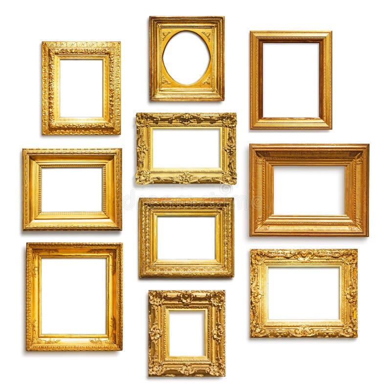 Goldrahmen stockbild. Bild von gold, nachricht, rand - 38040021