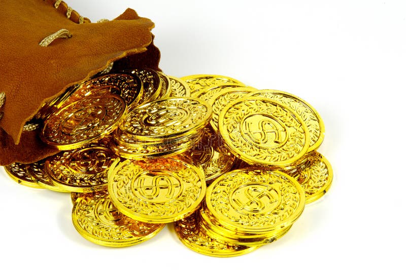 Goldsack stockbild. Bild von münzen, pirat, nuggets, finanzierung - 68667