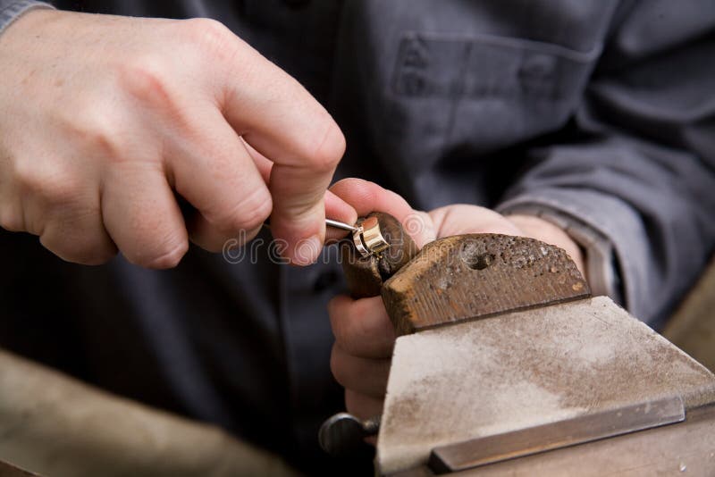 Goldsmith stock photo. Image of beauty, ring, nail, minor - 8026324