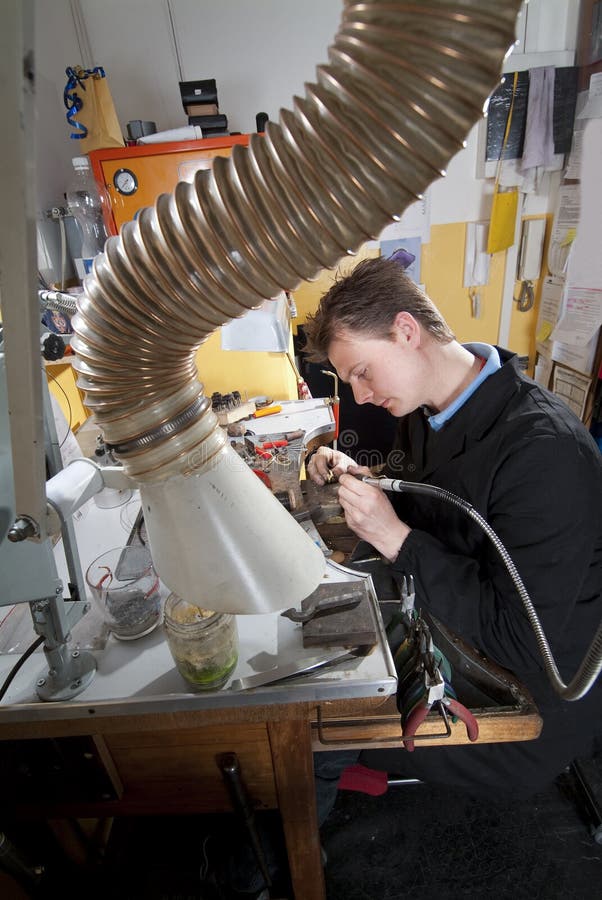 Mechanic at work stock photo. Image of expertise, hair - 17217302