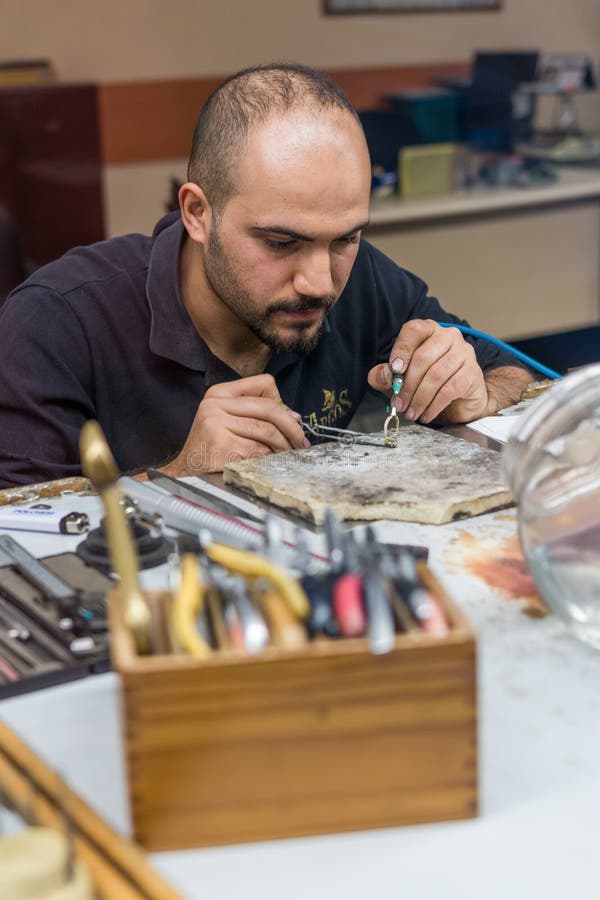 Goldsmith at work editorial stock image. Image of representation ...