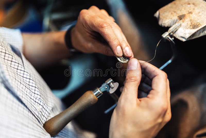 Goldsmith working stock image. Image of file, annealing - 89815455