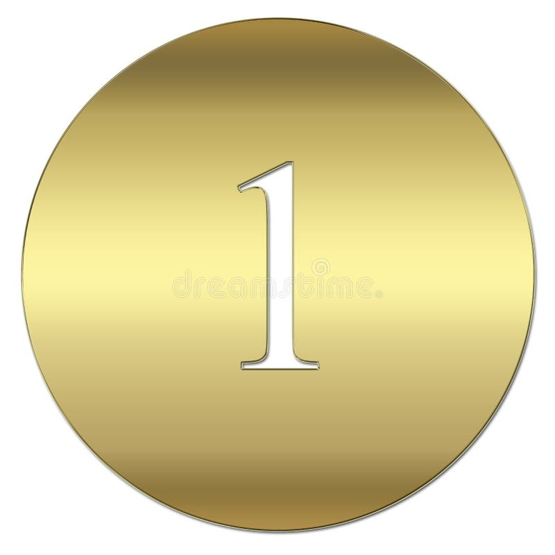 Goldsymbol stock abbildung. Illustration von ikone, metall - 5949063