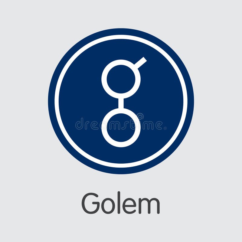 Golem - Cryptocurrency Logo. Stock Vector - Illustration of asic ...