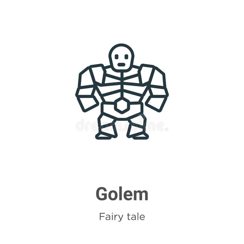 Golem Vector Icon on White Background. Flat Vector Golem Icon Symbol ...