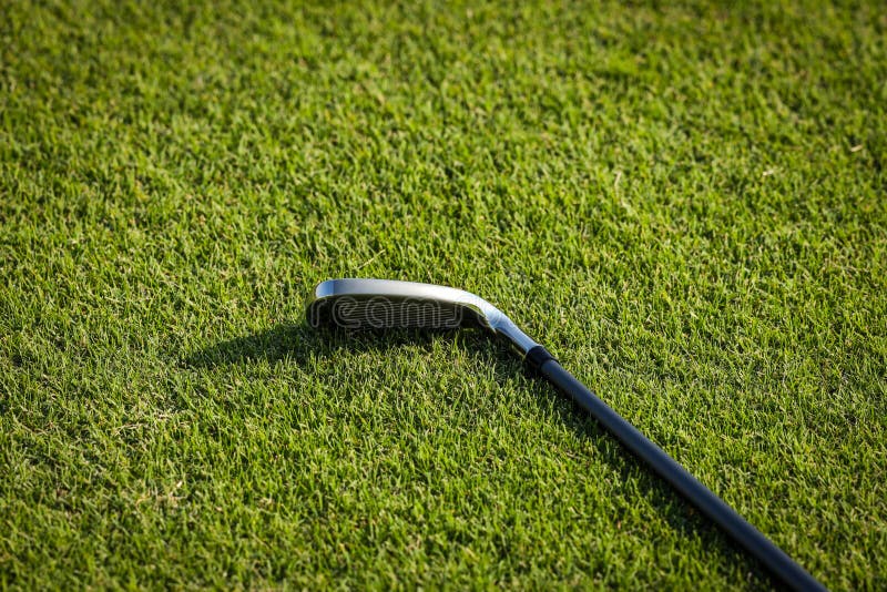 Golf Stick , Green, Golf Course with Beautiful Fresh Green Stock Image ...