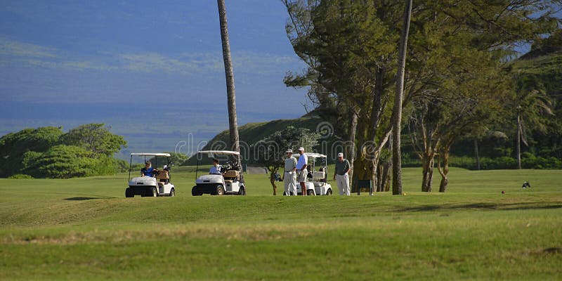 Man Putting at Golf Course. Stock Image - Image of play, game: 2038323