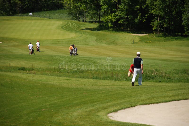 Golfing in the Summer......Perfection Stock Image - Image of grass ...