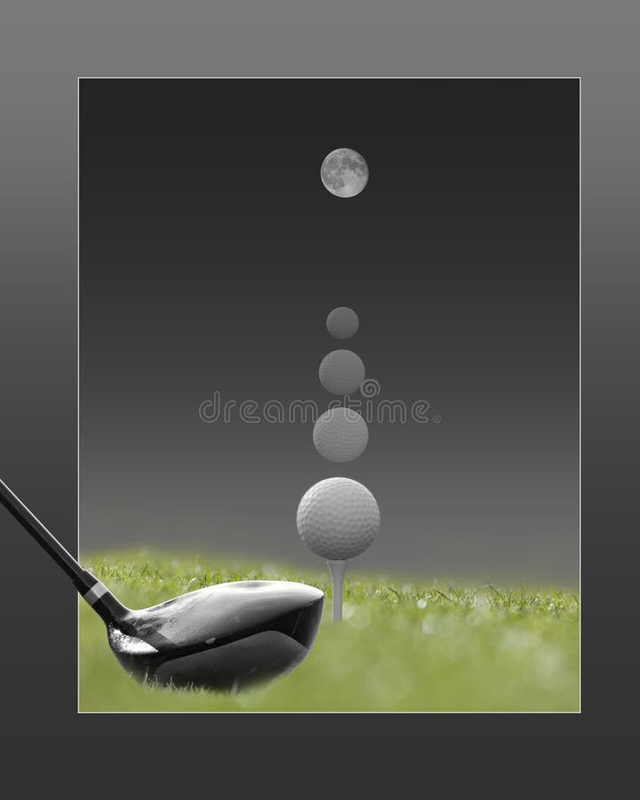 Golf aiming before shot stock illustration. Illustration of diagram ...