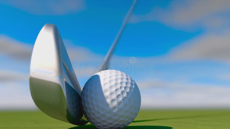 Golf. Animation of Golf Ball Falling into a Hole Stock Video - Video of ...