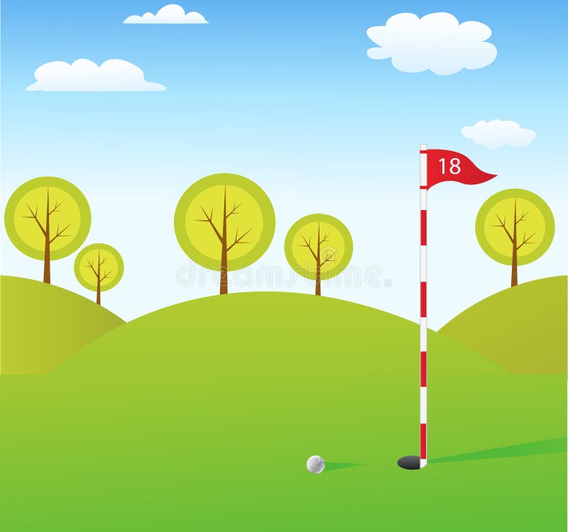 Golf course background stock vector. Illustration of sign - 12956127