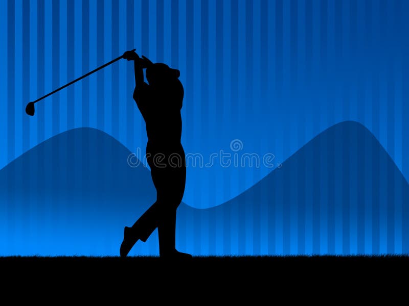Golf background blue stock illustration. Illustration of outdoor - 3187053