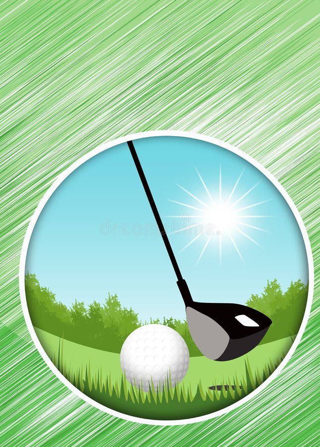 Golf abstract background stock vector. Illustration of happy - 4884054