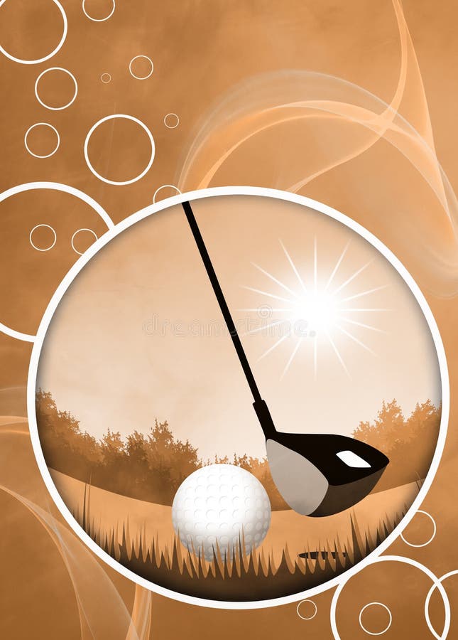 Golf stickers stock vector. Illustration of character - 26558405