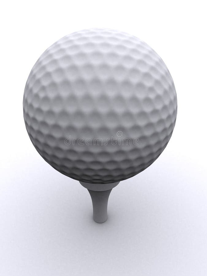 Golf ball stock illustration. Illustration of macro, golfball - 2463289