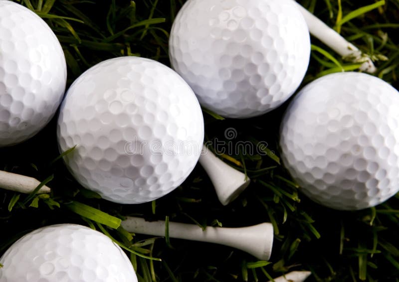 Assorted golf balls stock image. Image of round, white - 383829