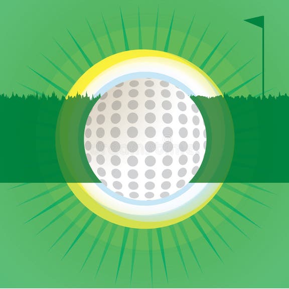 Golf Ball on Abstract Background. Vector Illustration Decorative ...