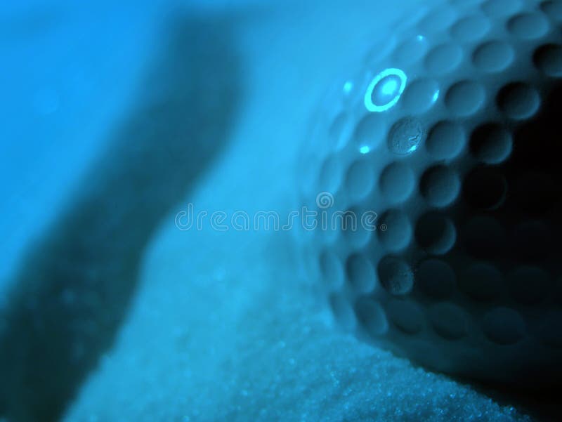 Golf ball in blue stock image. Image of effects, sports - 3746153