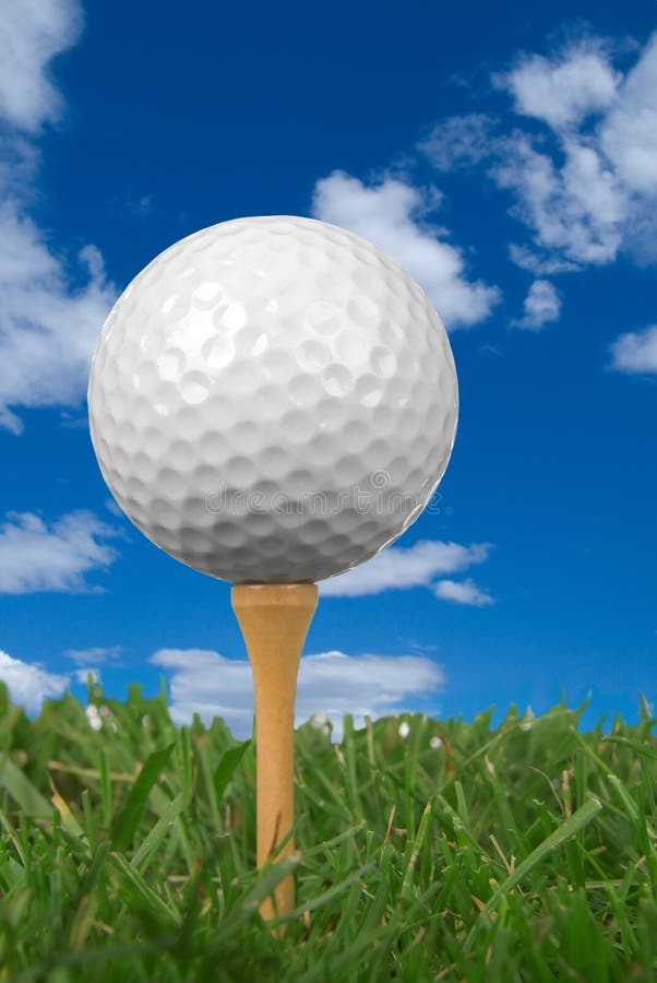 Golf ball close-up stock image. Image of grass, hobby - 2443769