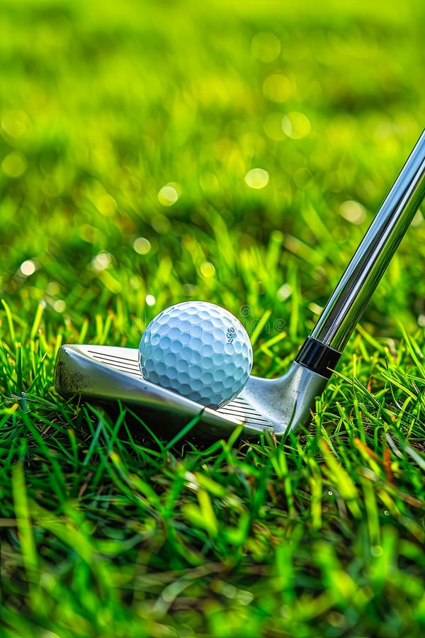 Golf Ball and Golf Club in the Grass Stock Photo - Image of competition ...