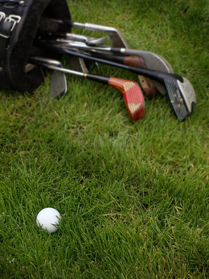 Golf ball in the rough stock photo. Image of sunny, hobby - 11112814