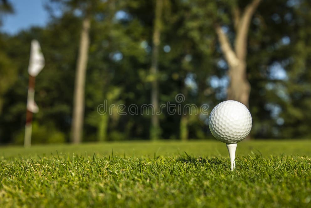 Golf Ball on the Golf Course Stock Image - Image of activity, golf ...