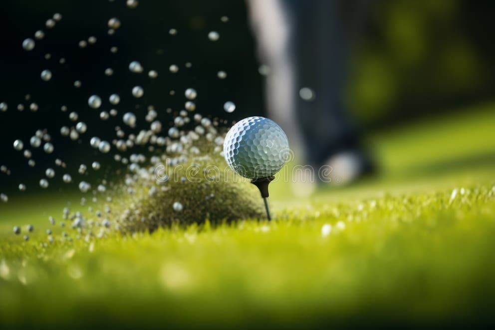 A Golf Ball on the Golf Course Stock Photo - Image of lifestyle, field ...