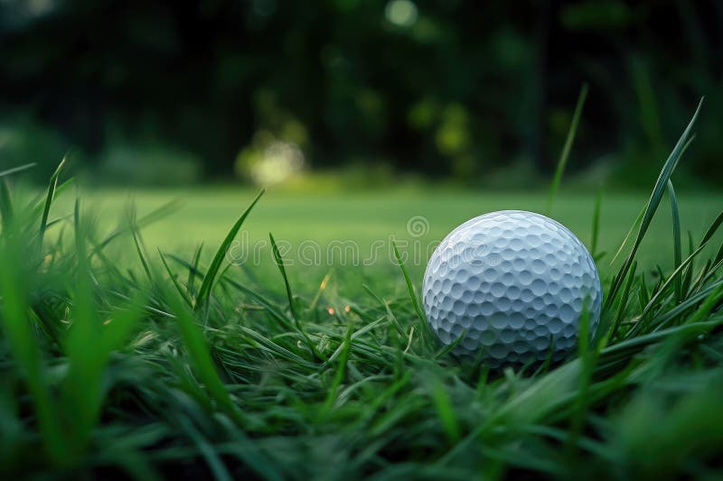 Golf Ball and Golf Course in Perfect Harmony. Stock Illustration ...