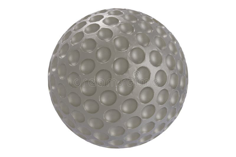 Golf ball 3D rendering stock illustration. Illustration of grey - 125852778
