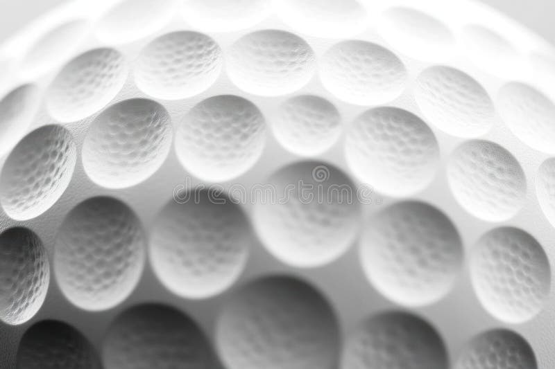 Golf Ball Dimples, a Macro View of Aerodynamics Stock Photo - Image of ...
