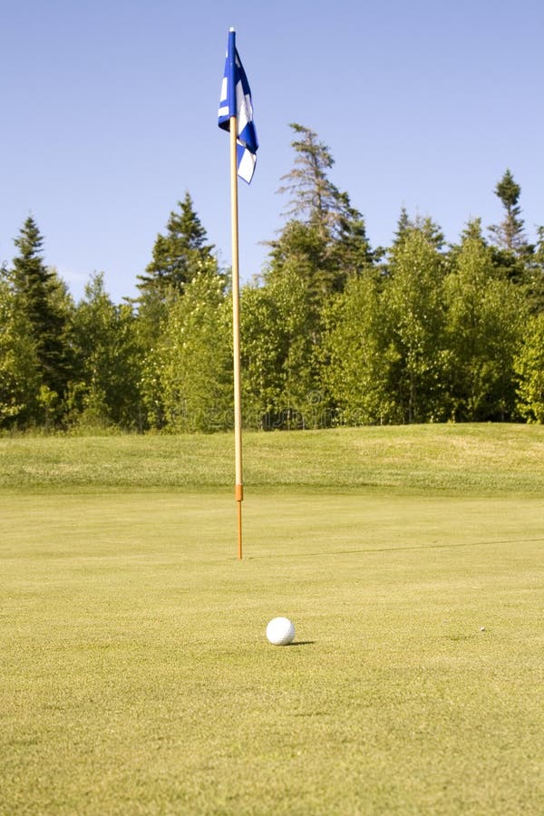 Golf ball and Flag stock photo. Image of green, ball - 21333654