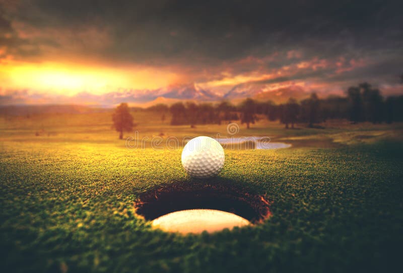 Golf Course Sunset stock photo. Image of growing, farm - 22250588