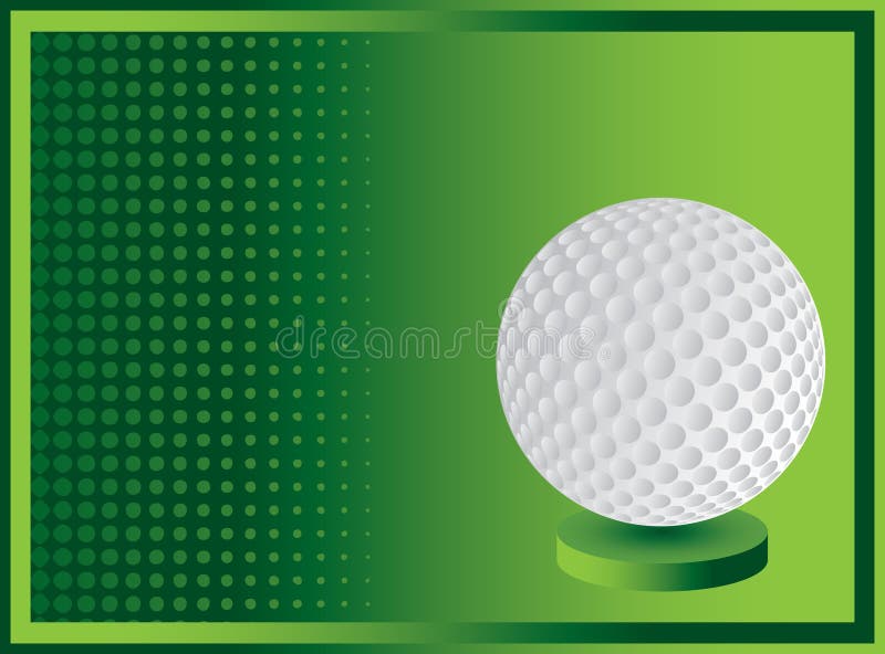 Golf Ball on Green Halftone Banner Stock Vector - Illustration of color ...