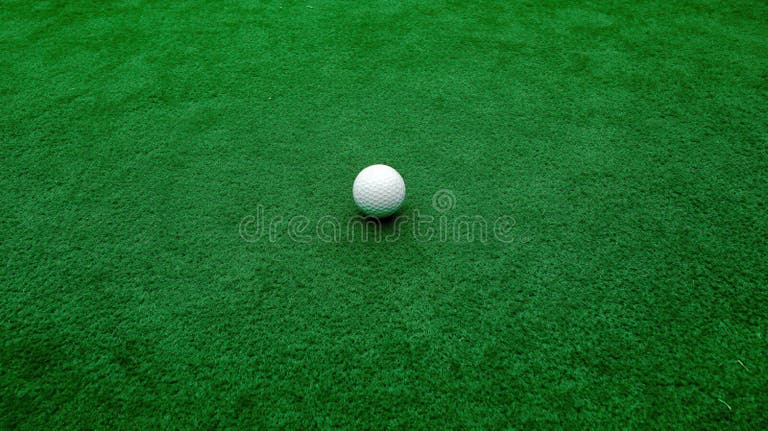 Golf Ball on the Green a Minimalist Composition of Sport Texture Stock ...