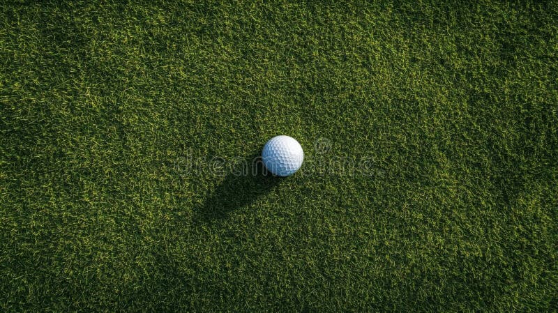 Golf Ball on Green Putting Surface Stock Illustration - Illustration of ...