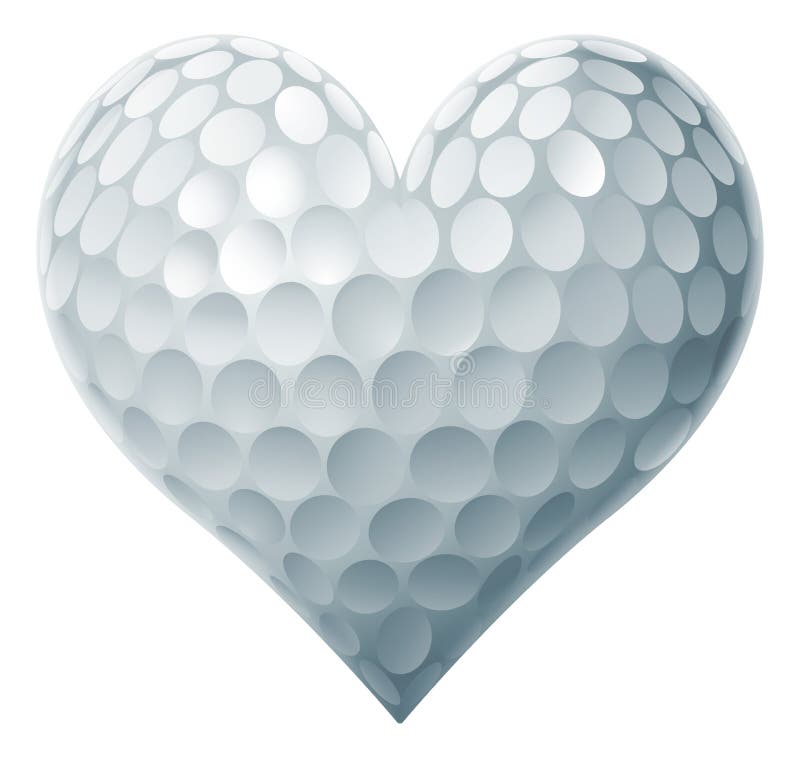 Love Golf Ball Heart Stock Illustrations – 273 Love Golf Ball Heart ...