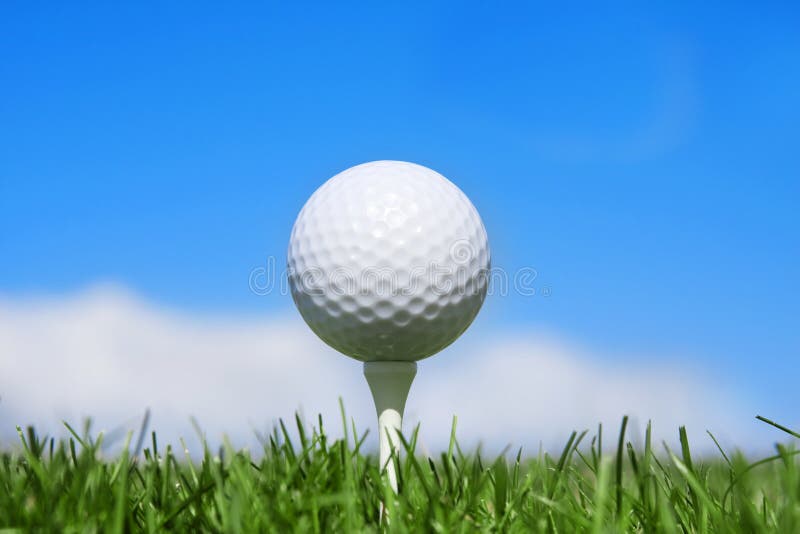 Golf Club and Ball in Grass Stock Photo - Image of hitting, ball: 10731172