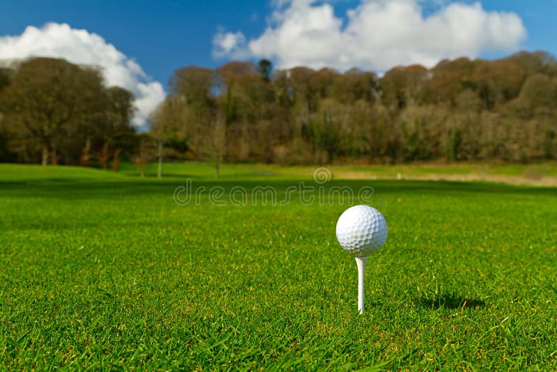 Idyllic golf course stock image. Image of equipment, shot - 15067395