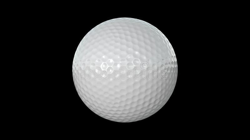 Golf Ball Loop with Alpha Channel Stock Footage - Video of equipment ...