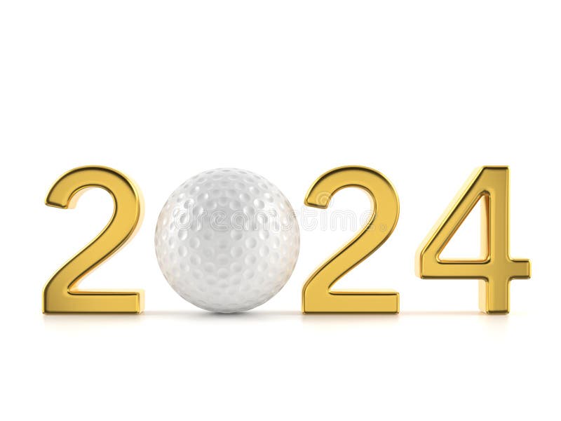 Golf ball new year stock illustration. Illustration of celebration ...