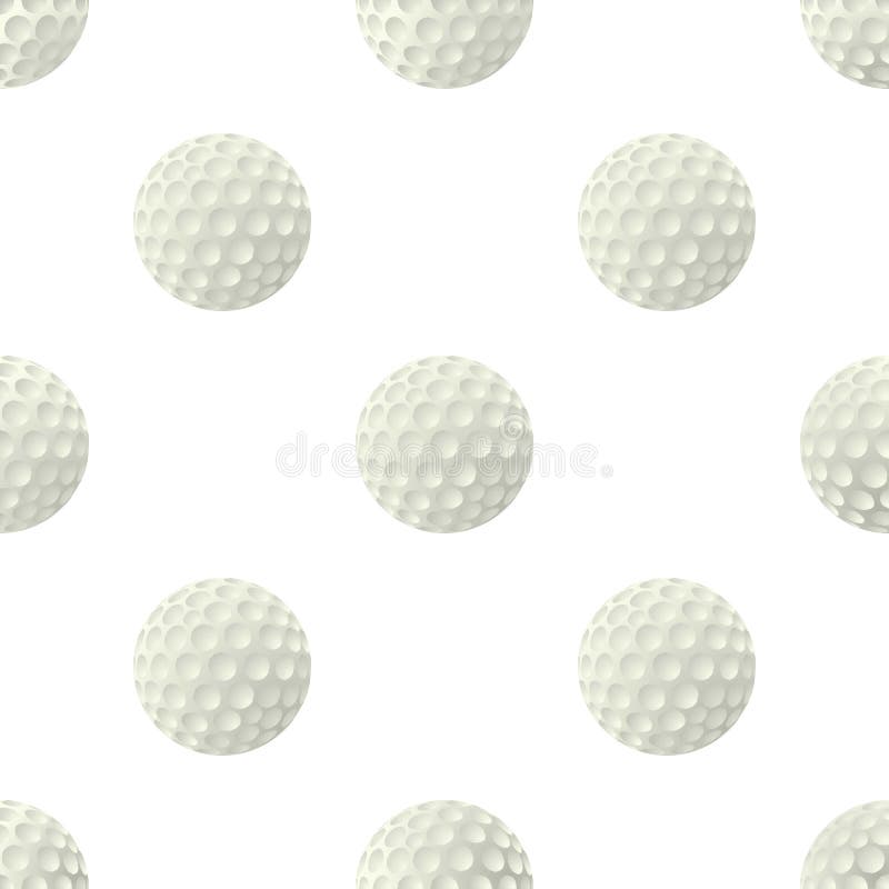 Golf Ball Pattern Seamless Vector Stock Vector - Illustration of ...