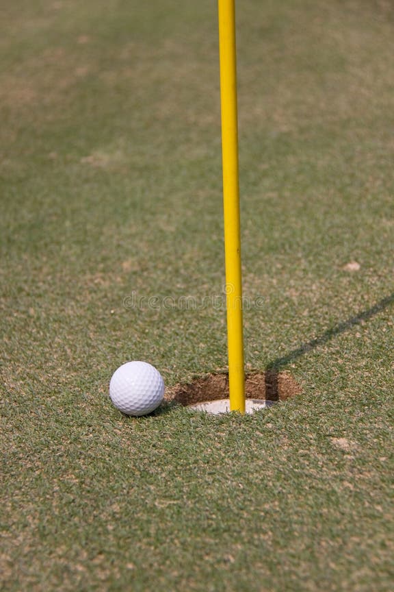 Golf Ball and Pin stock image. Image of holes, lines - 13679265