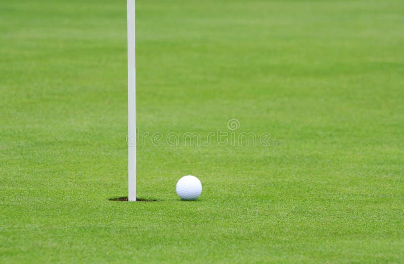 Golf Ball and Pin stock image. Image of macro, sport, soft - 2237183