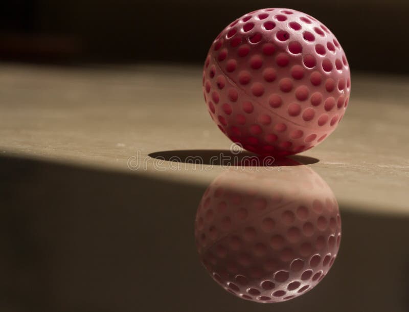 Golf Ball Reflection and Shadow Stock Photo - Image of pink, golf: 26713966
