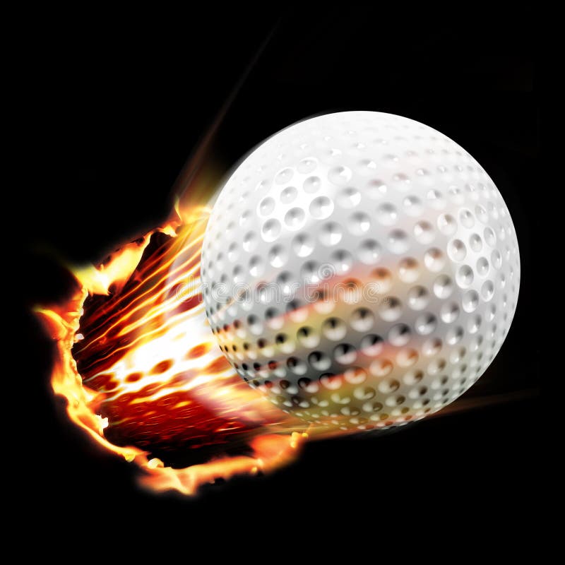 Fire Golf Ball stock photo. Image of golf, game, backdrop - 22792558