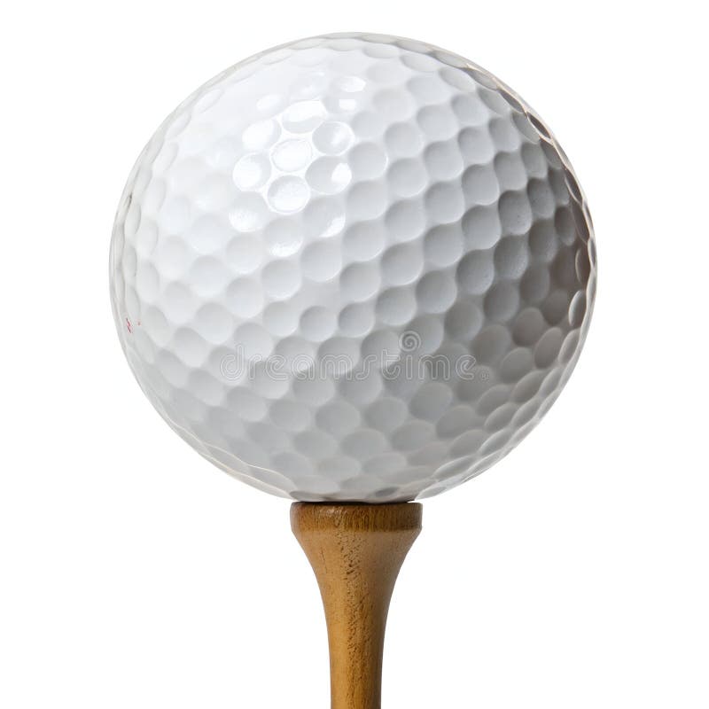 Golf Ball on Tee â€ Sports Equipment Isolated Stock Illustration ...